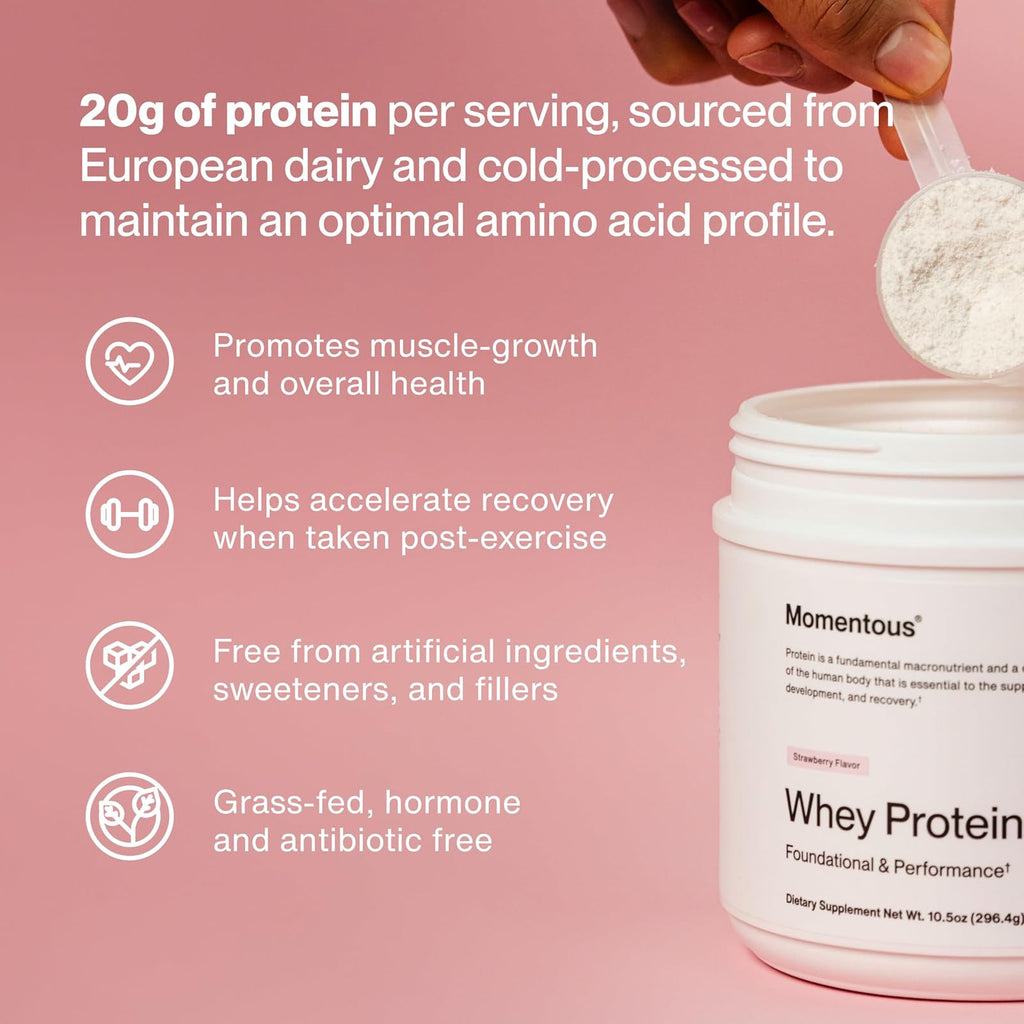 Momentous whey protein isolate benefits