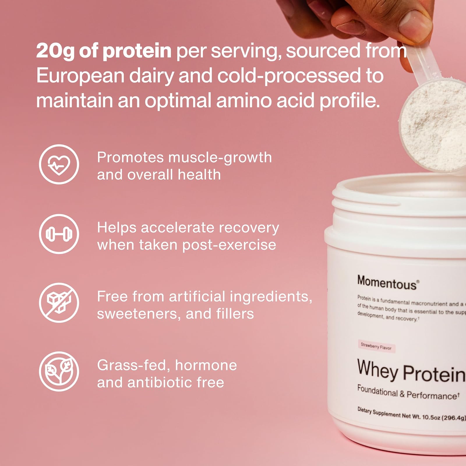 Momentous whey protein isolate benefits