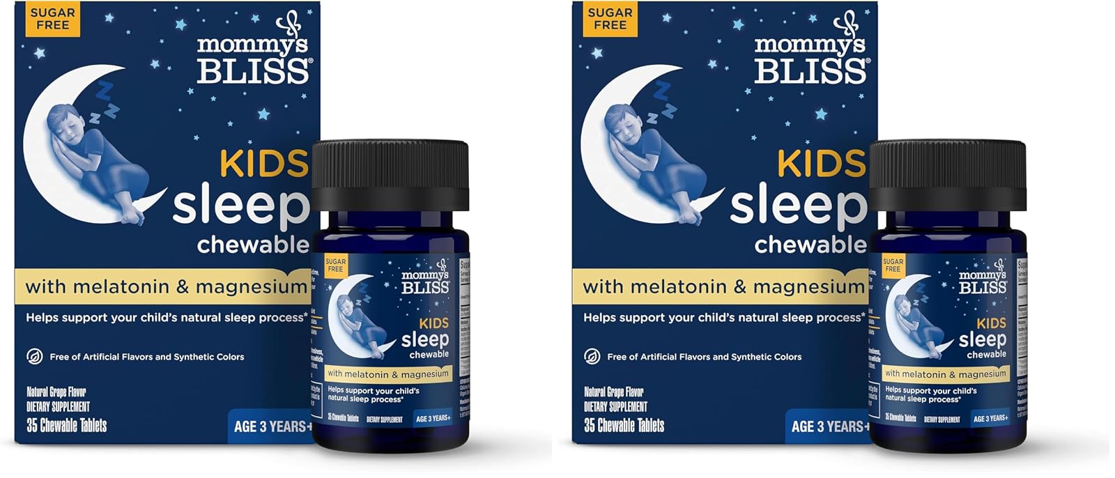 Mommy's Bliss melatonin chewable tablets