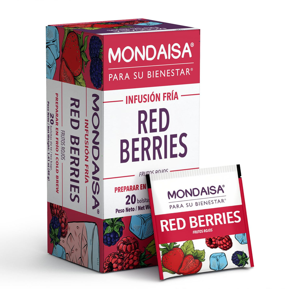Mondaisa iced tea with red berries