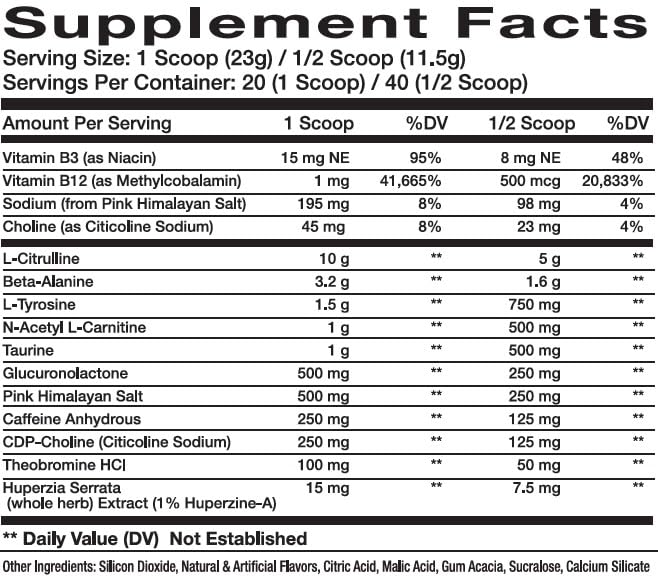 Monkey Punch flavour pre-workout energy