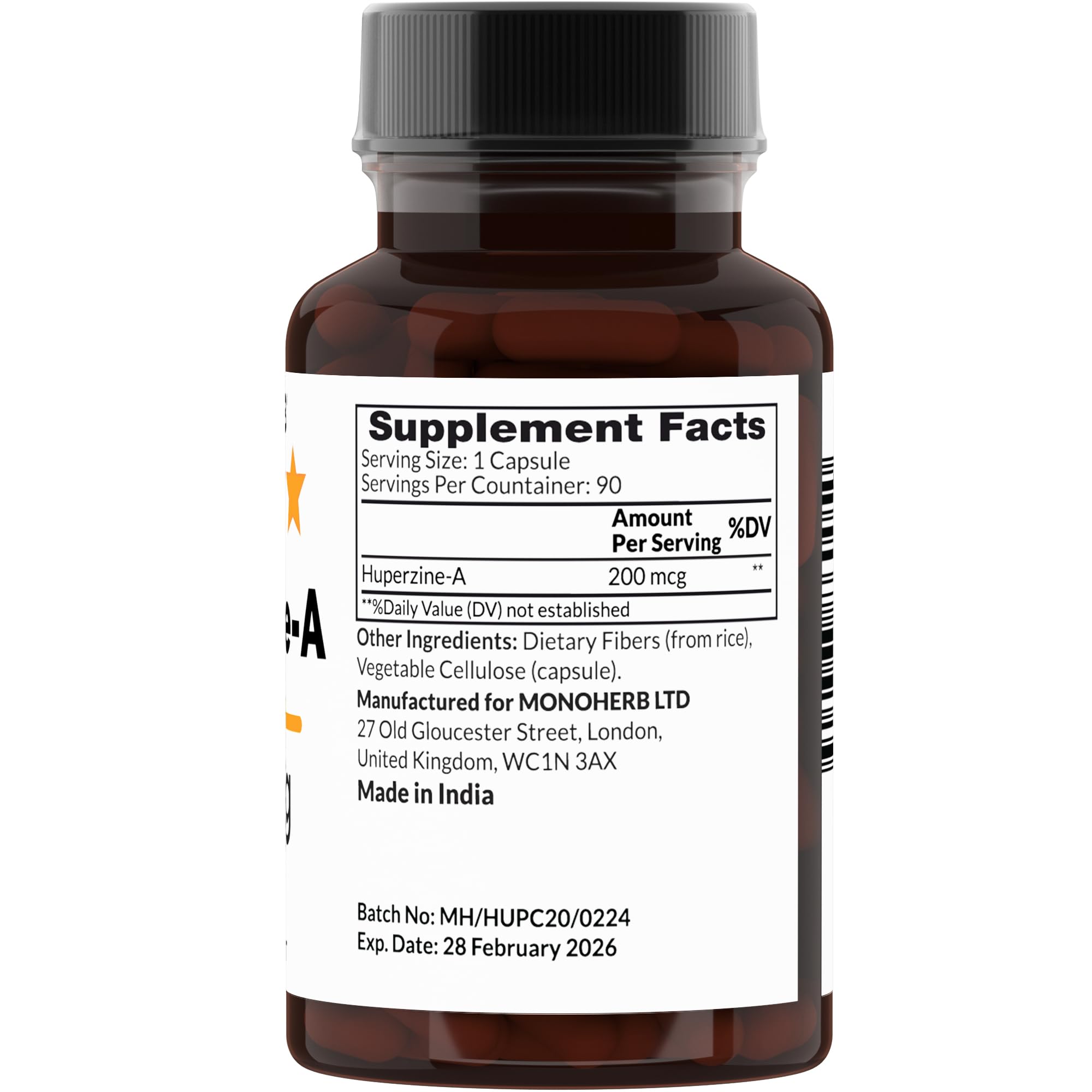 MONOHERB Huperzine-A for memory support