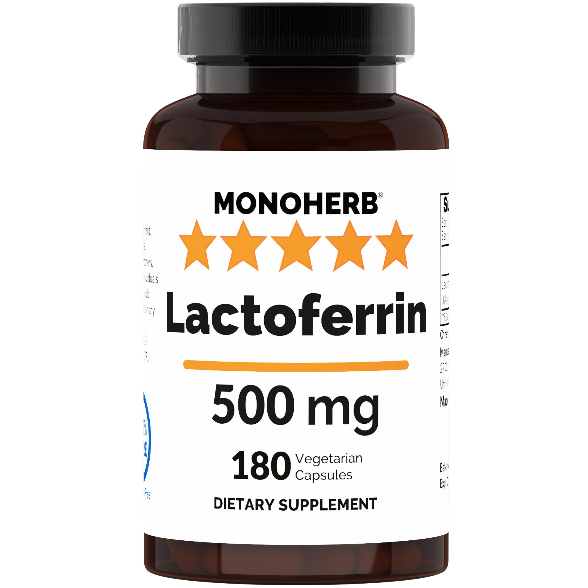 MONOHERB lactoferrin capsules for immunity