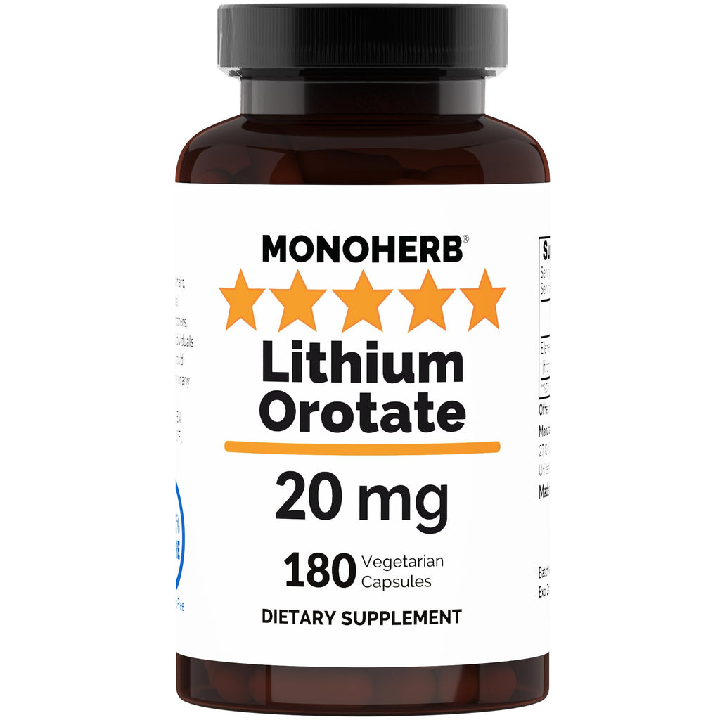 MONOHERB Lithium Orotate vegetarian capsules