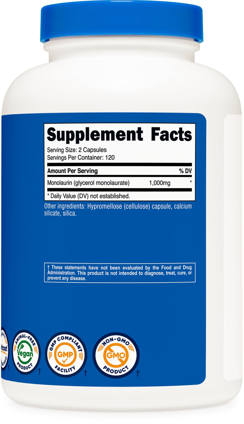 Monolaurin capsules for daily use
