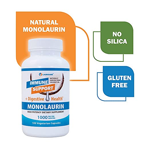 Monolaurin capsules for easy supplementation