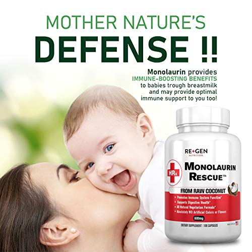 Monolaurin Rescue capsules for vitality