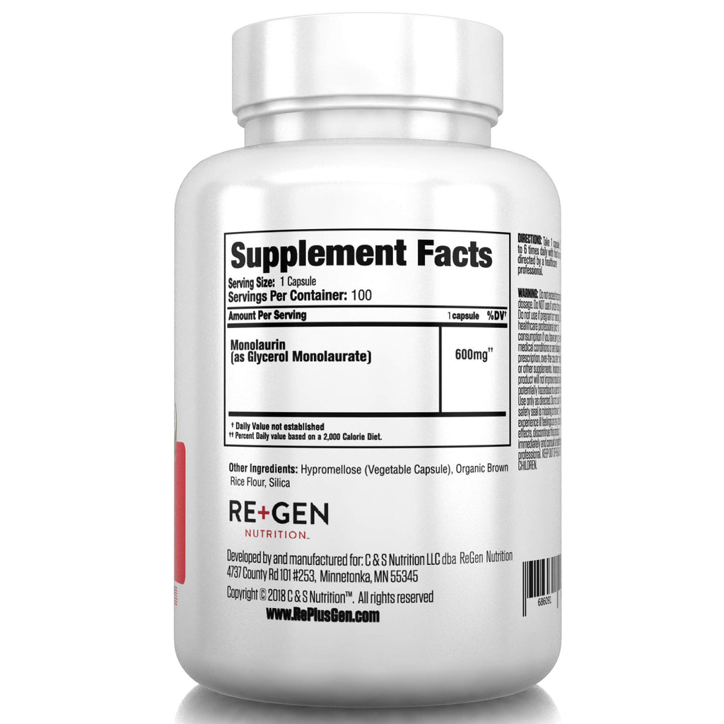 Monolaurin Rescue immune boosting capsules