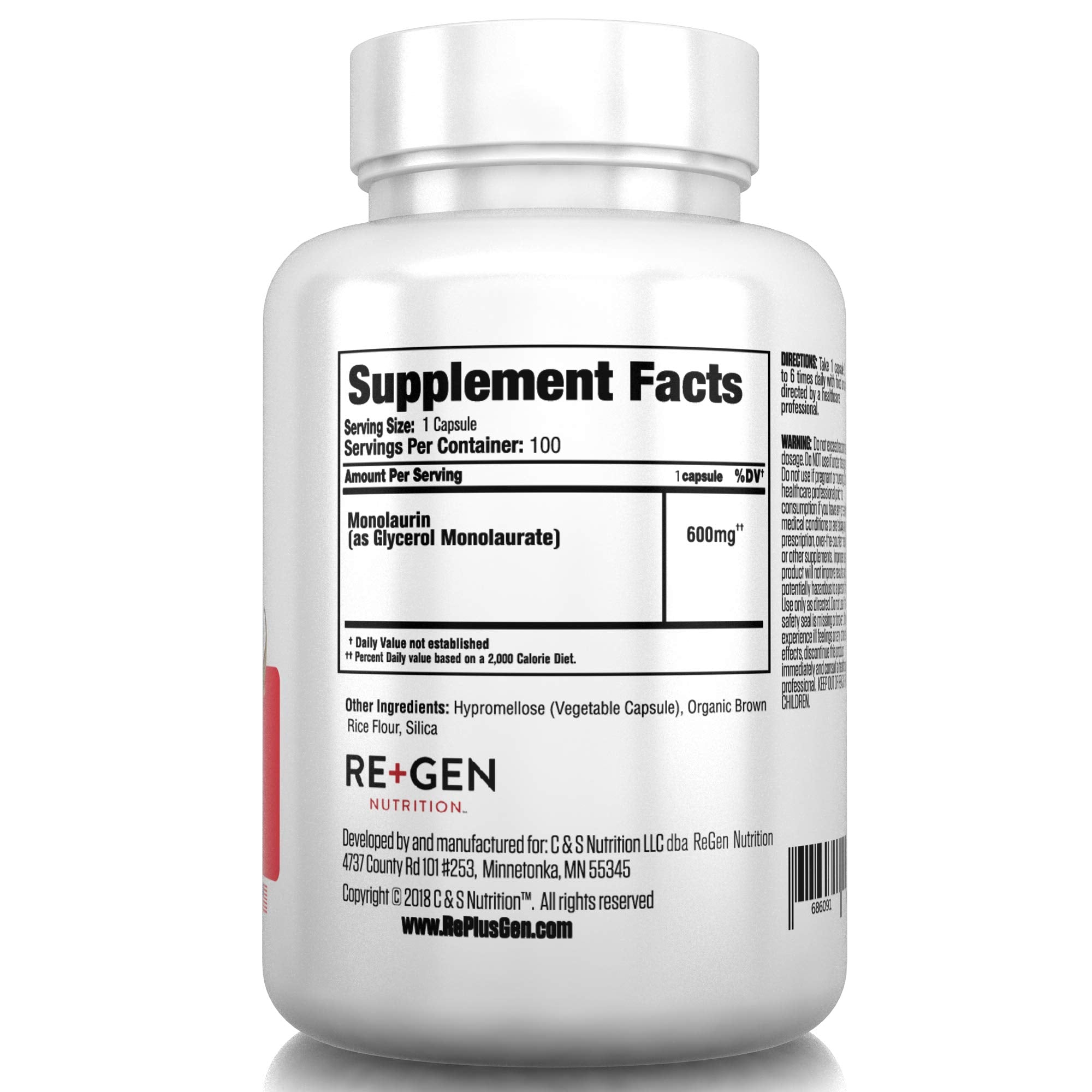 Monolaurin Rescue immune boosting capsules