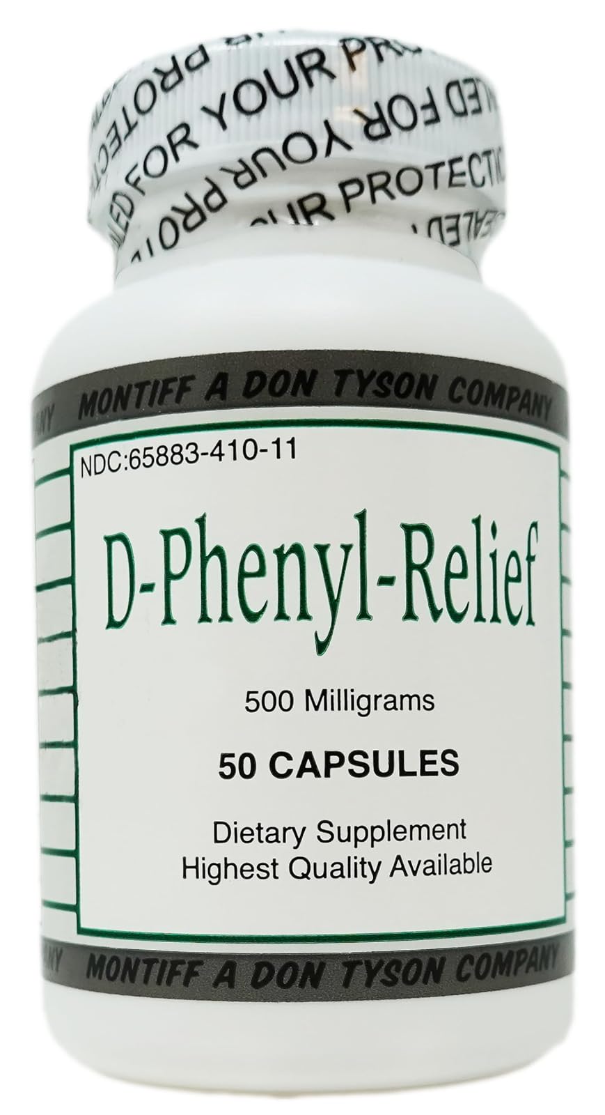 Montiff D-Phenyl Relief capsules for pain