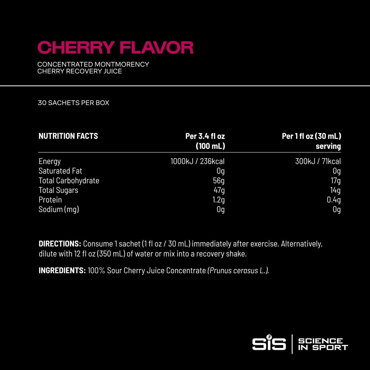 Montmorency cherry juice for athletes