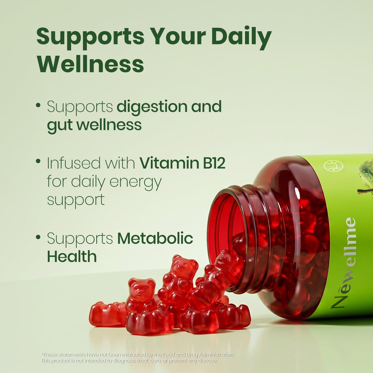 Montue NEWELLME digestive health gummies