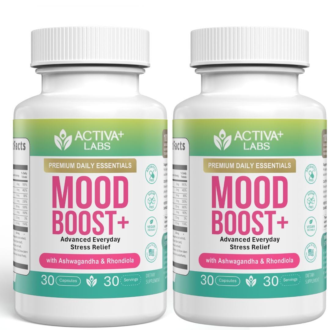 Mood Boost Ashwagandha capsules for stress relief