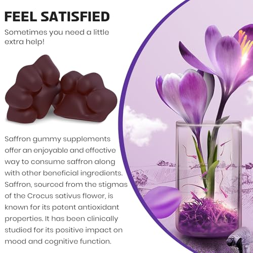 Mood-boosting herbal gummy supplements