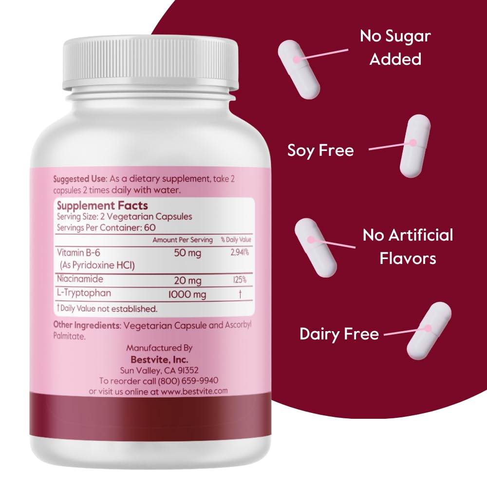 mood enhancement L-Tryptophan supplement