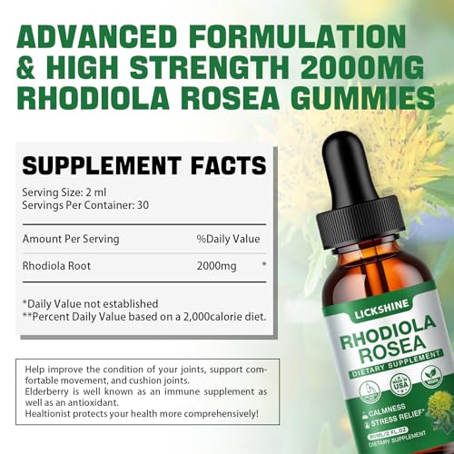 Mood enhancement Rhodiola drops