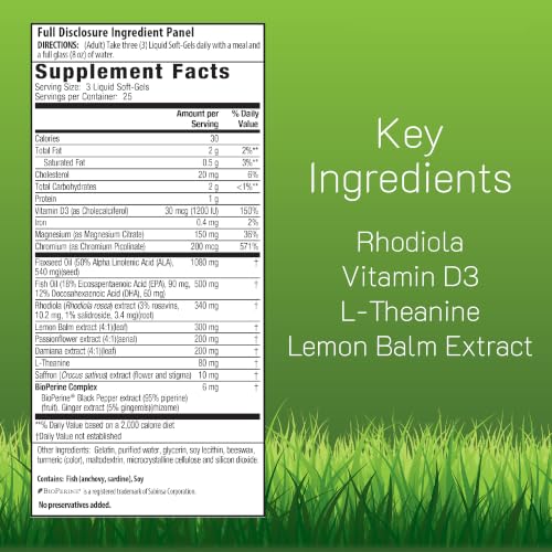 mood-enhancing blended vitamin & mineral supplements