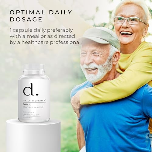 Mood enhancing DHEA vitamin capsules