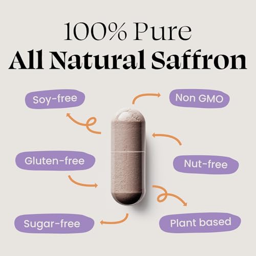 Mood-enhancing saffron extract capsules