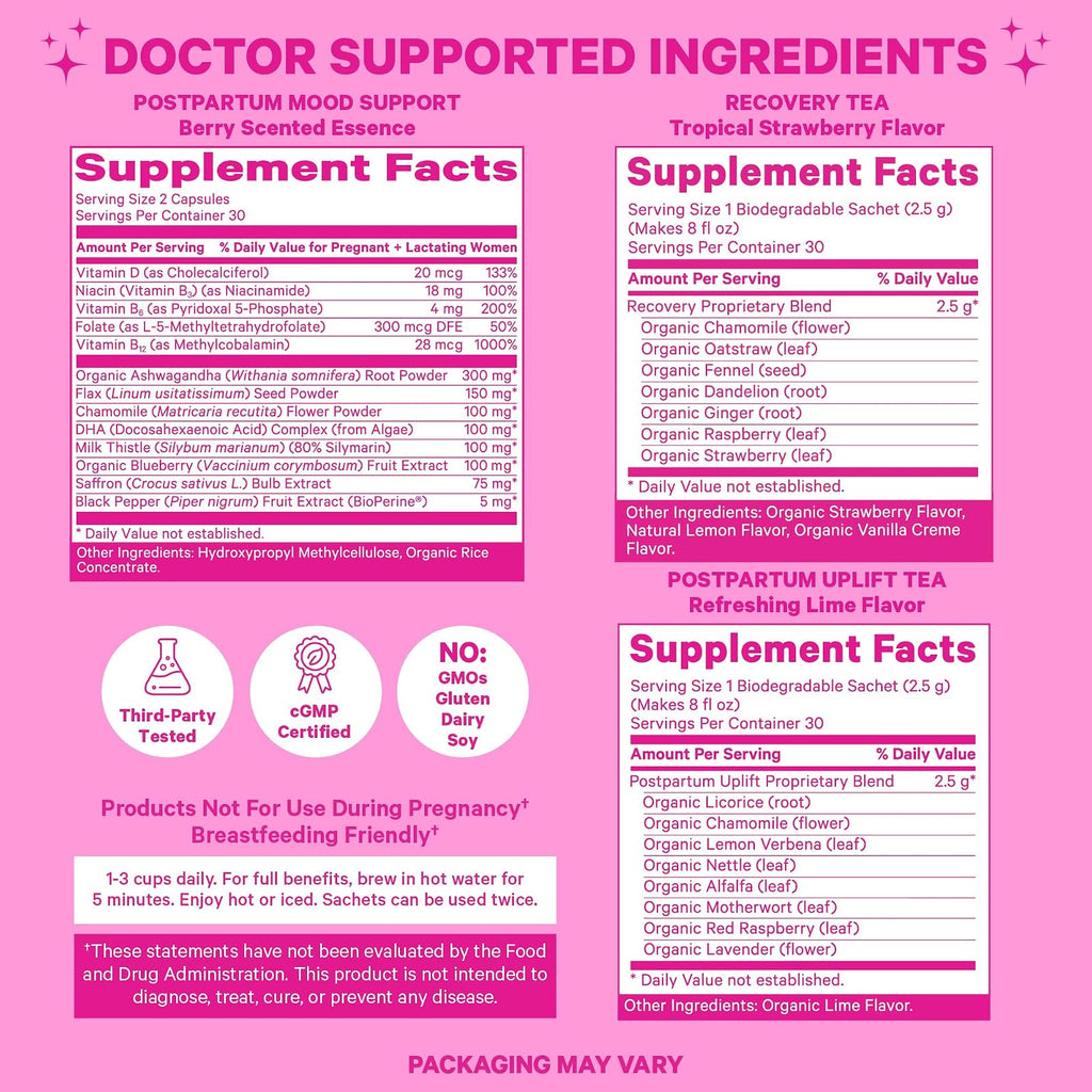 mood support vitamins for postpartum care