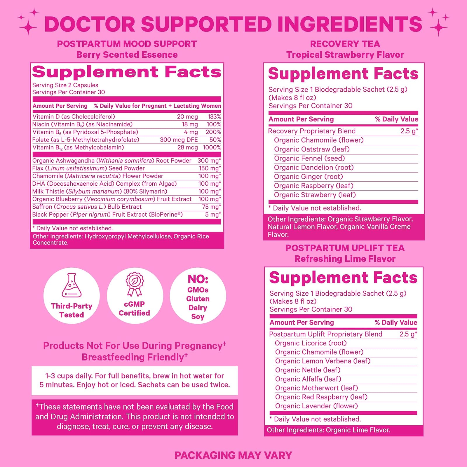 mood support vitamins for postpartum care