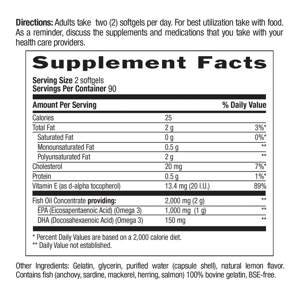 Mood support with omega 3