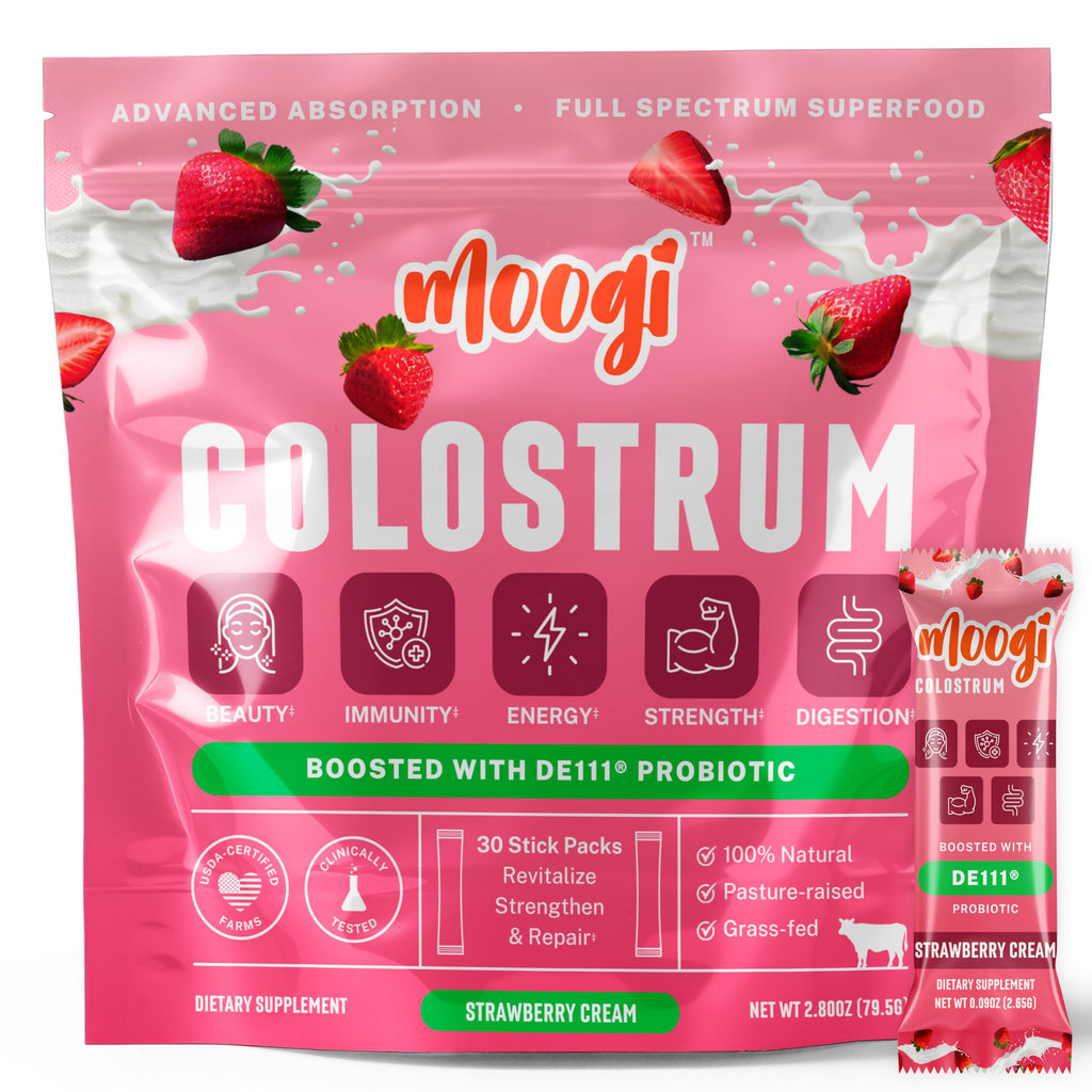 Moogi colostrum powder for gut health