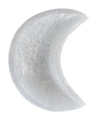 moon shaped selenite bowl for herbs