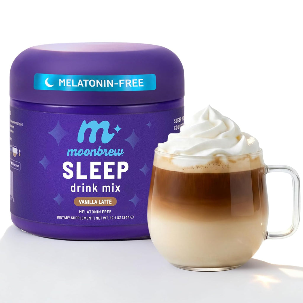 MoonBrew magnesium vanilla latte powder