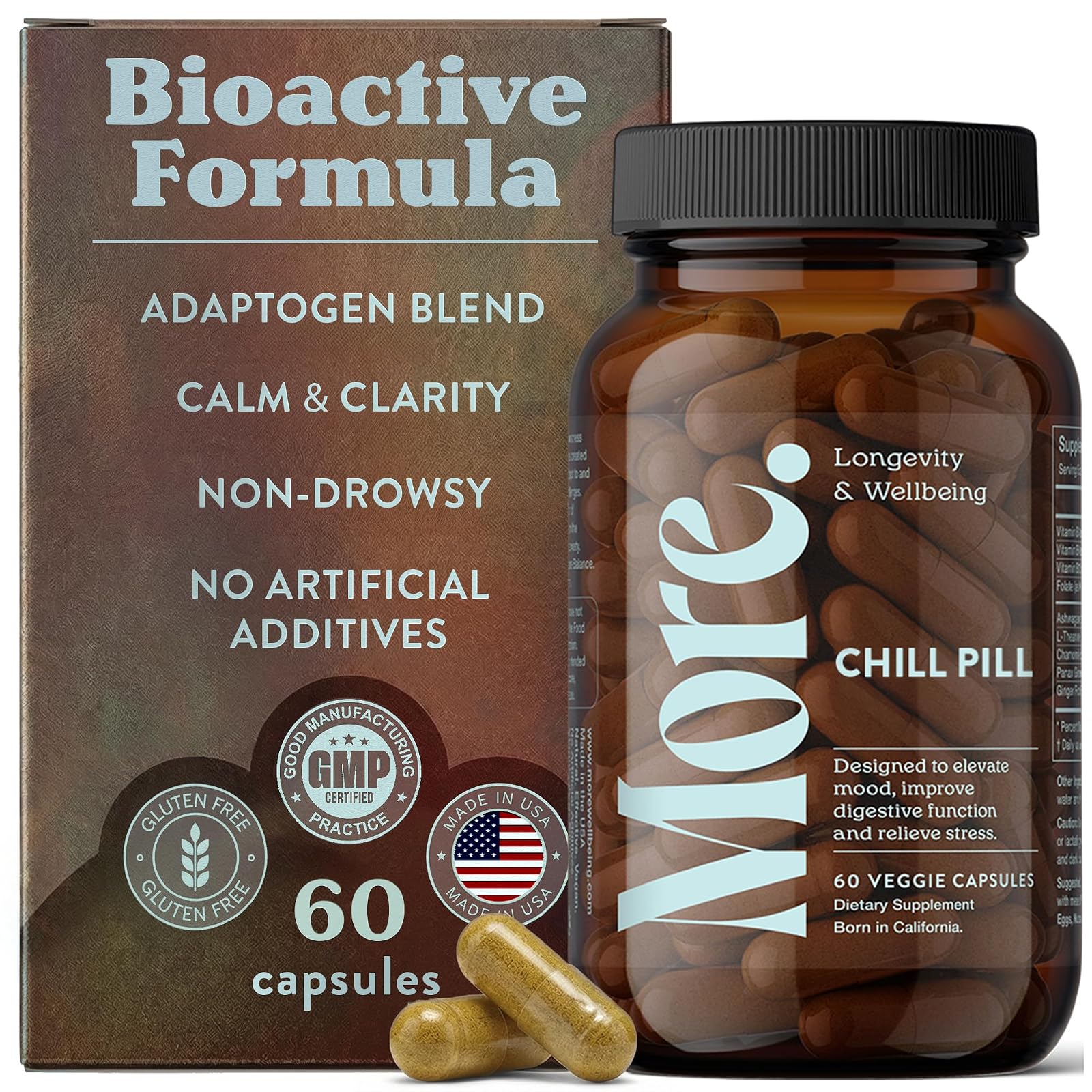 More. Chill Pill Ashwagandha capsules