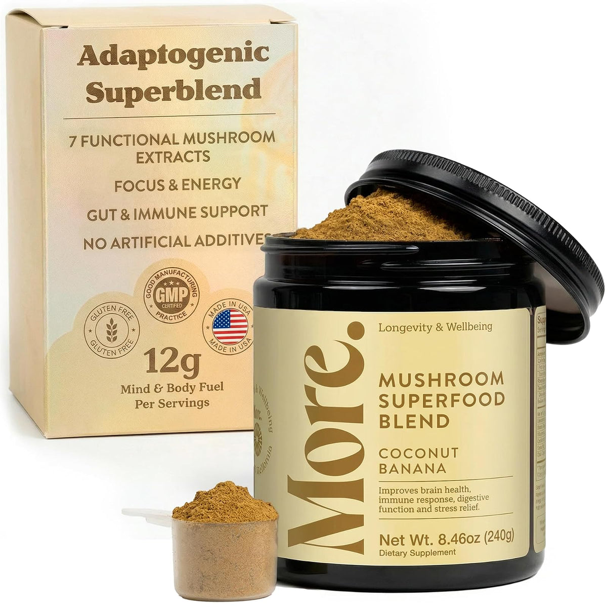 More. Mushroom Superfood Blend benefits