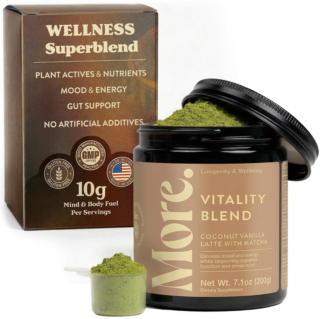 More Vitality Blend matcha latte