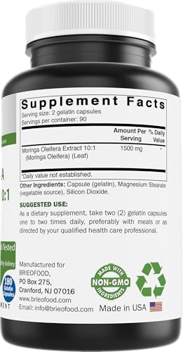 Moringa 10:1 extract dosage