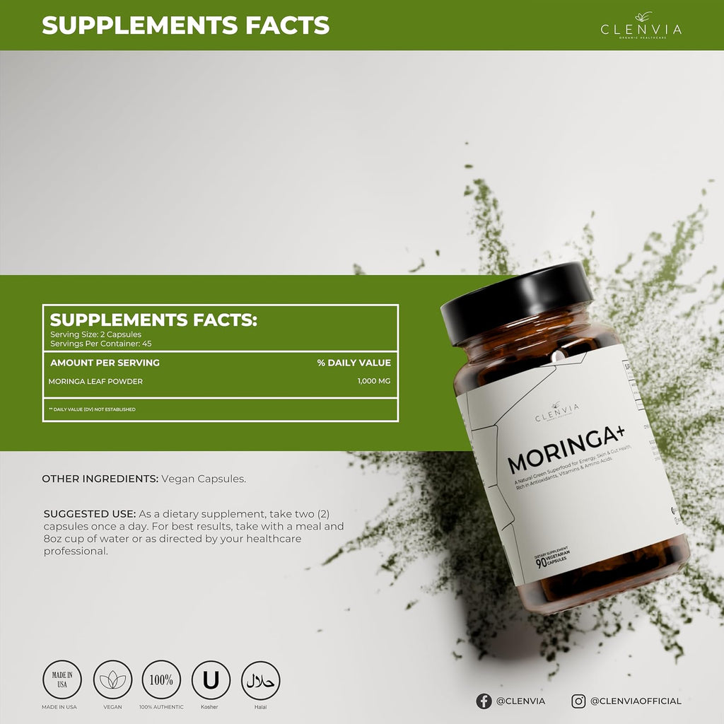 Moringa 1000 mg for daily nutrition