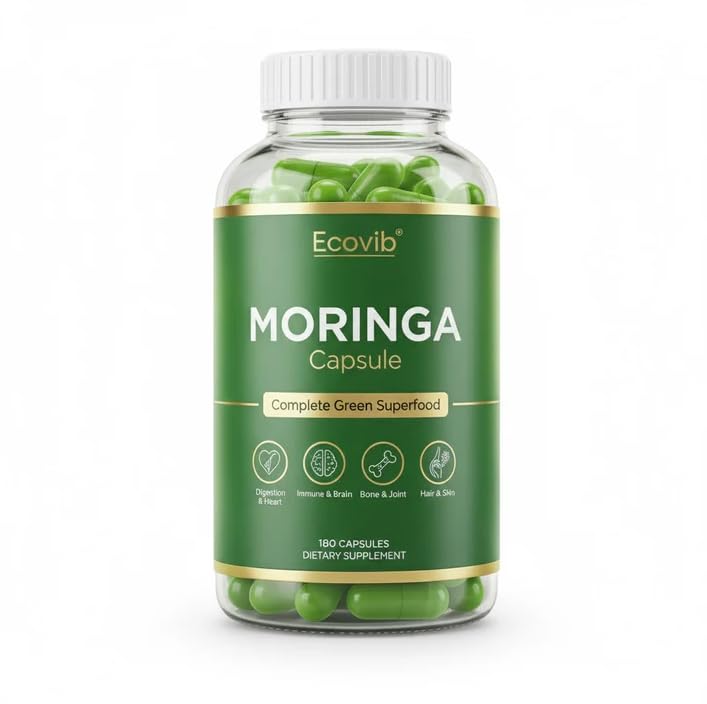 Moringa 600 mg vegan capsules