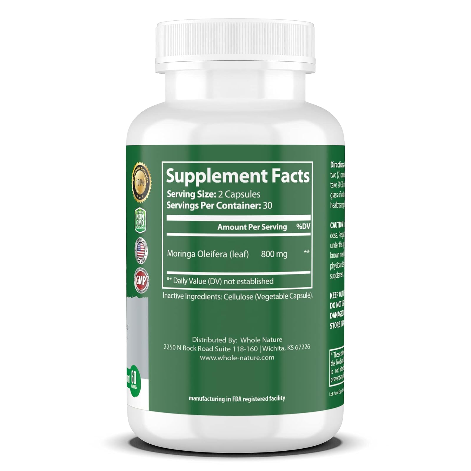 Moringa 800 mg for daily vitality