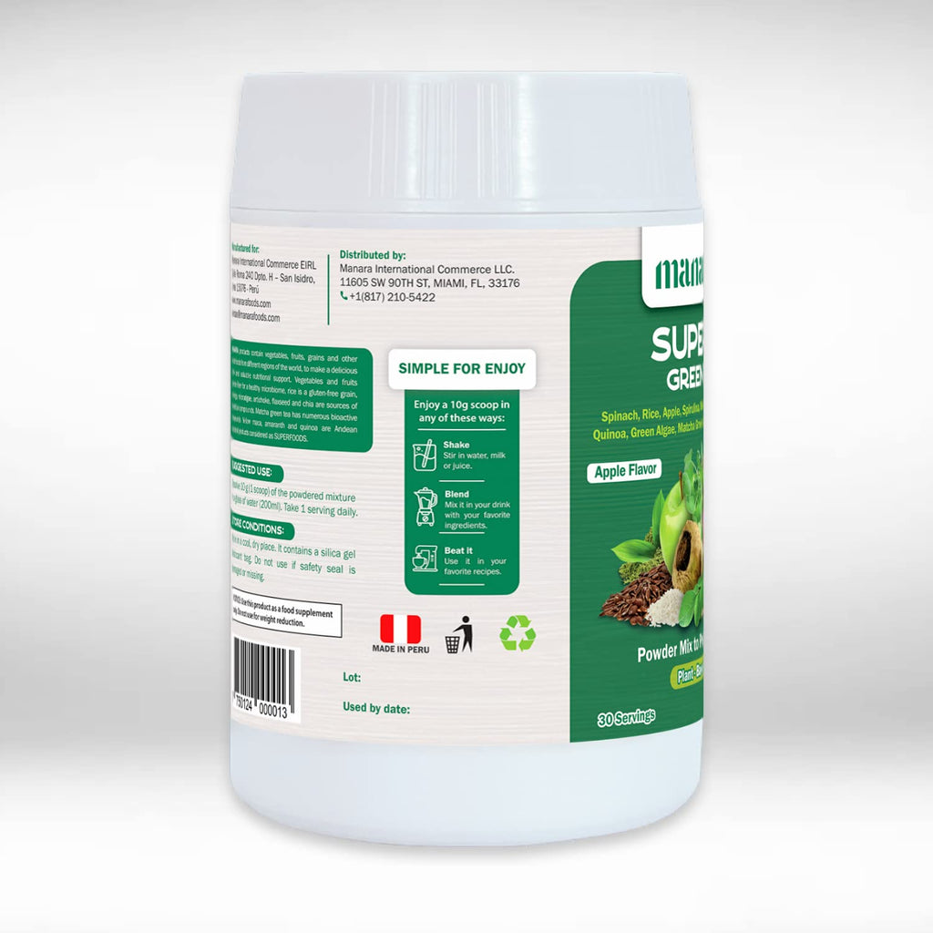 Moringa and barley grass blend