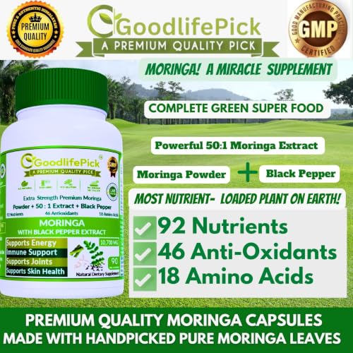 Moringa and black pepper for absorption