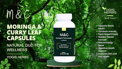 Moringa and curry leaf vegan formula