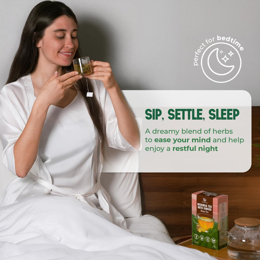 Moringa and ginger tea bags