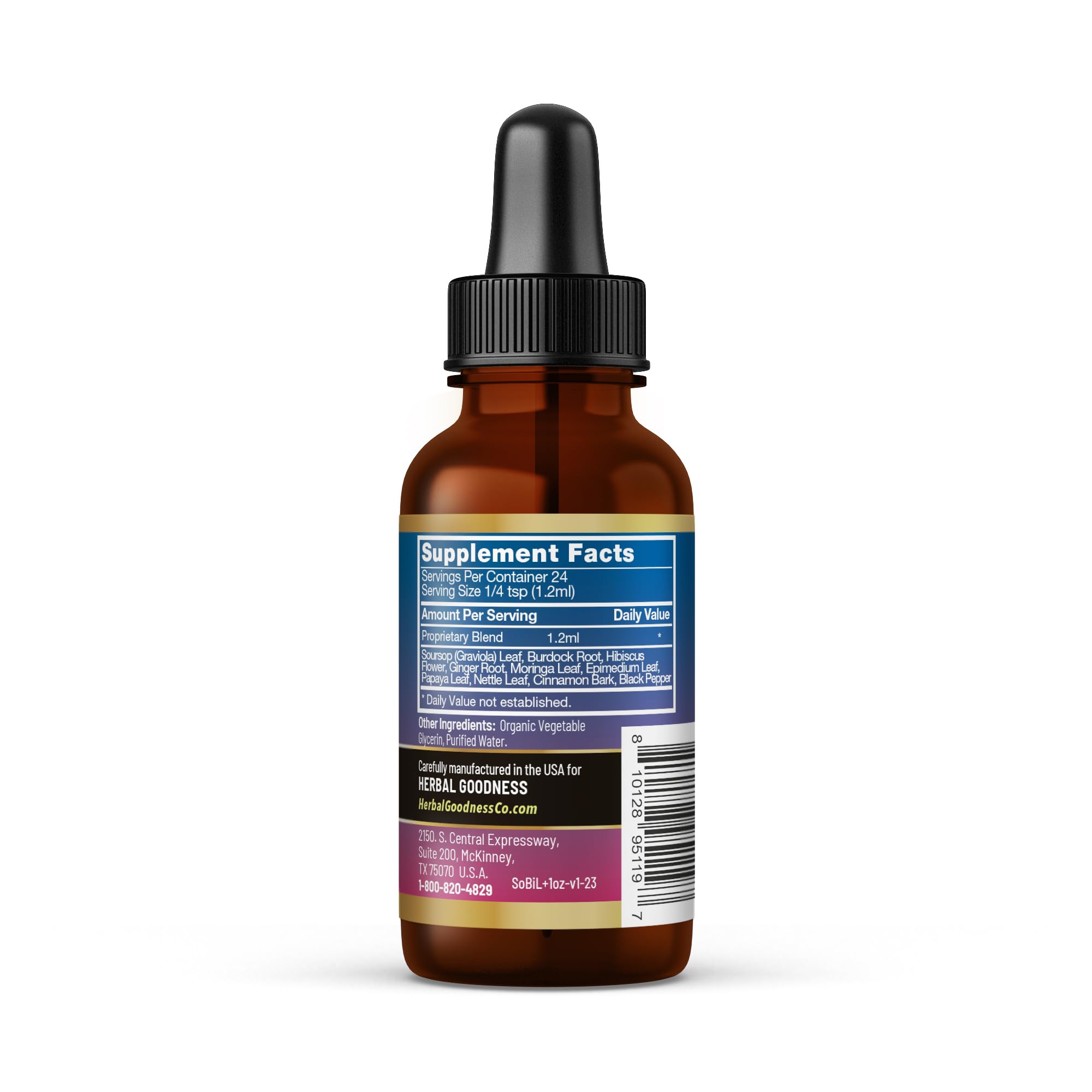 Moringa and hibiscus herbal drops