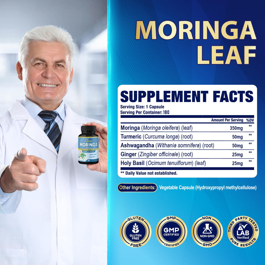Moringa and turmeric herbal blend