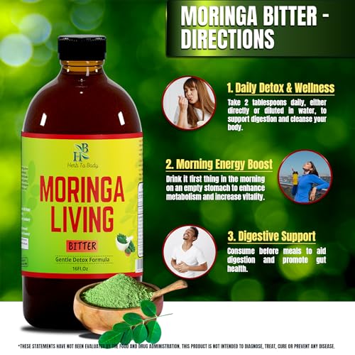 Moringa bitters for balanced health