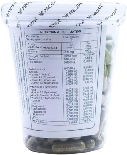 Moringa blended minerals for overall health