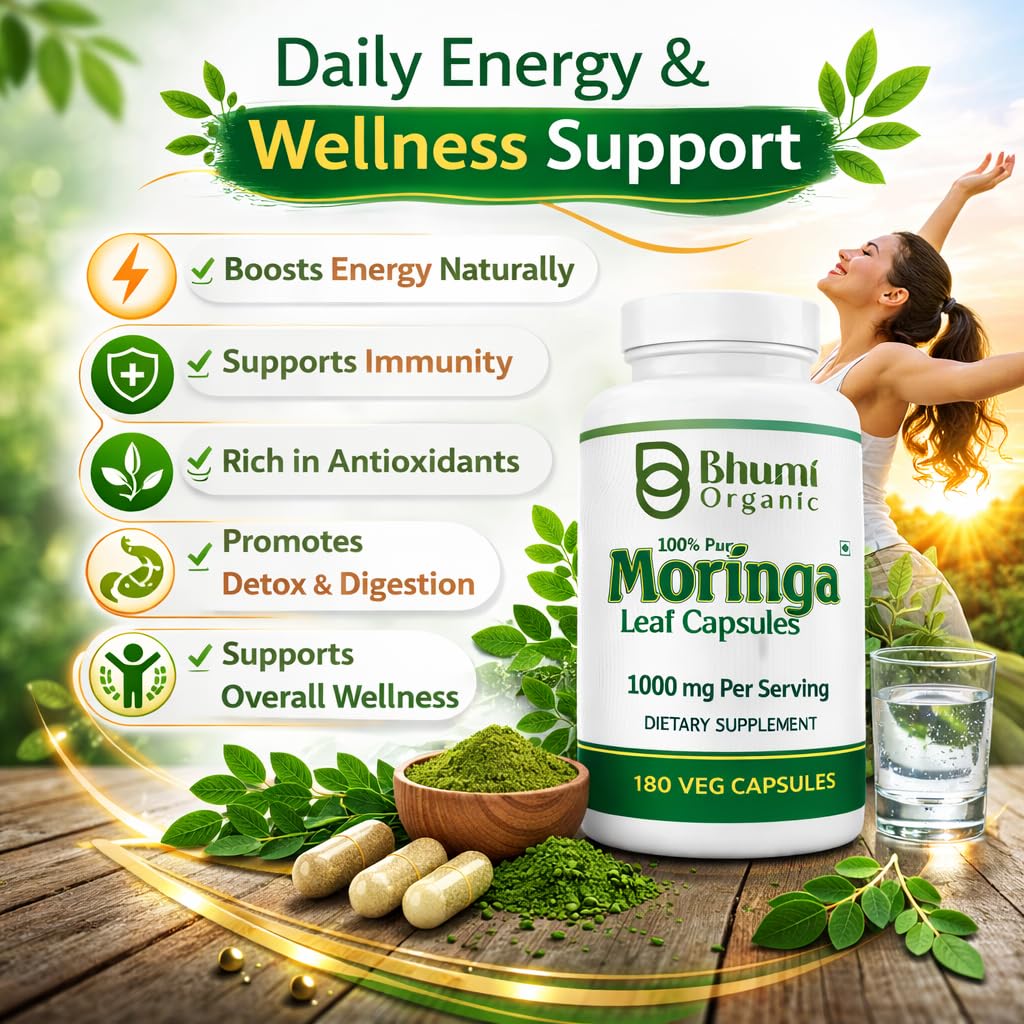 Moringa capsules for active lifestyle