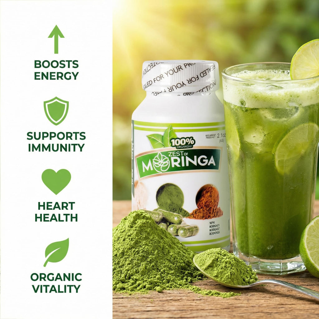 Moringa capsules for antioxidant support