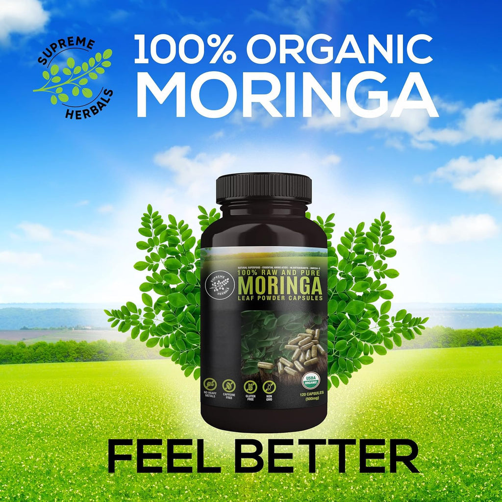 Moringa capsules for daily nutrition