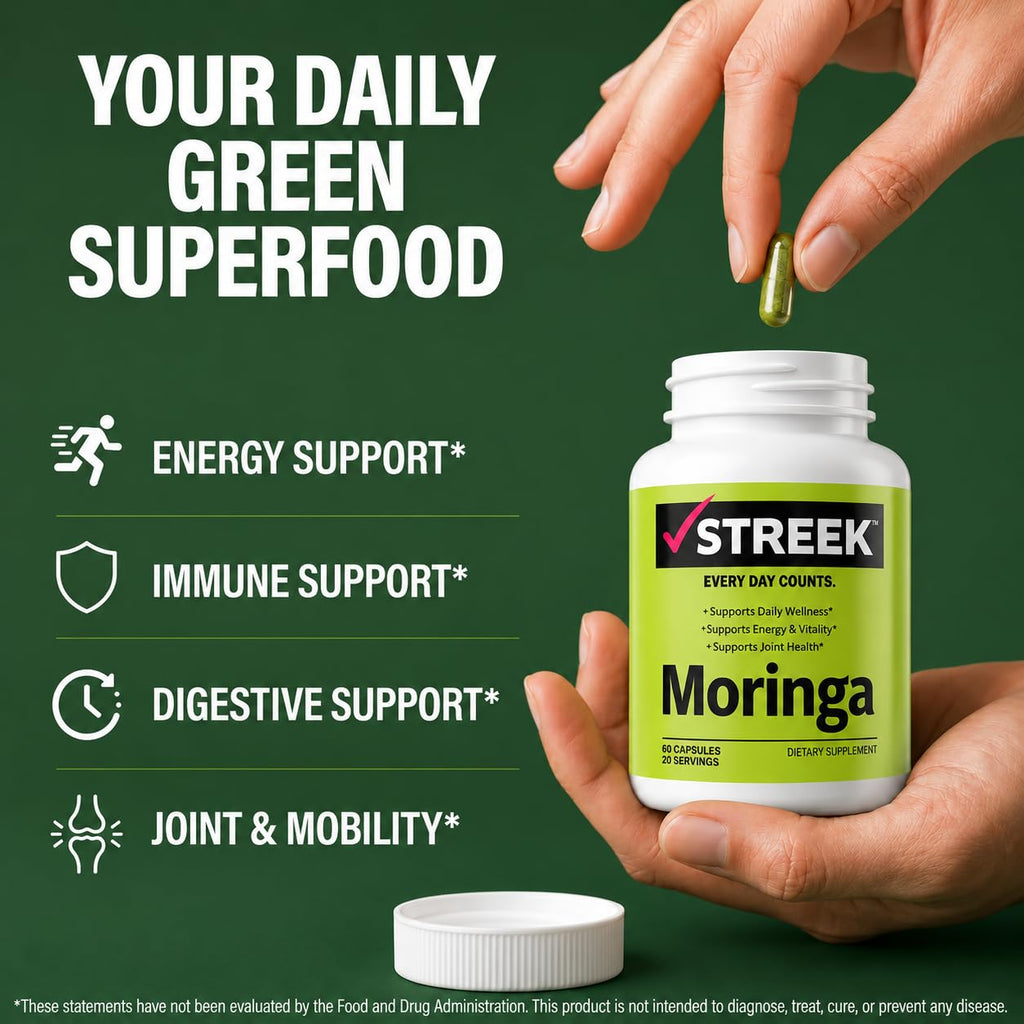 Moringa capsules for daily nutrition