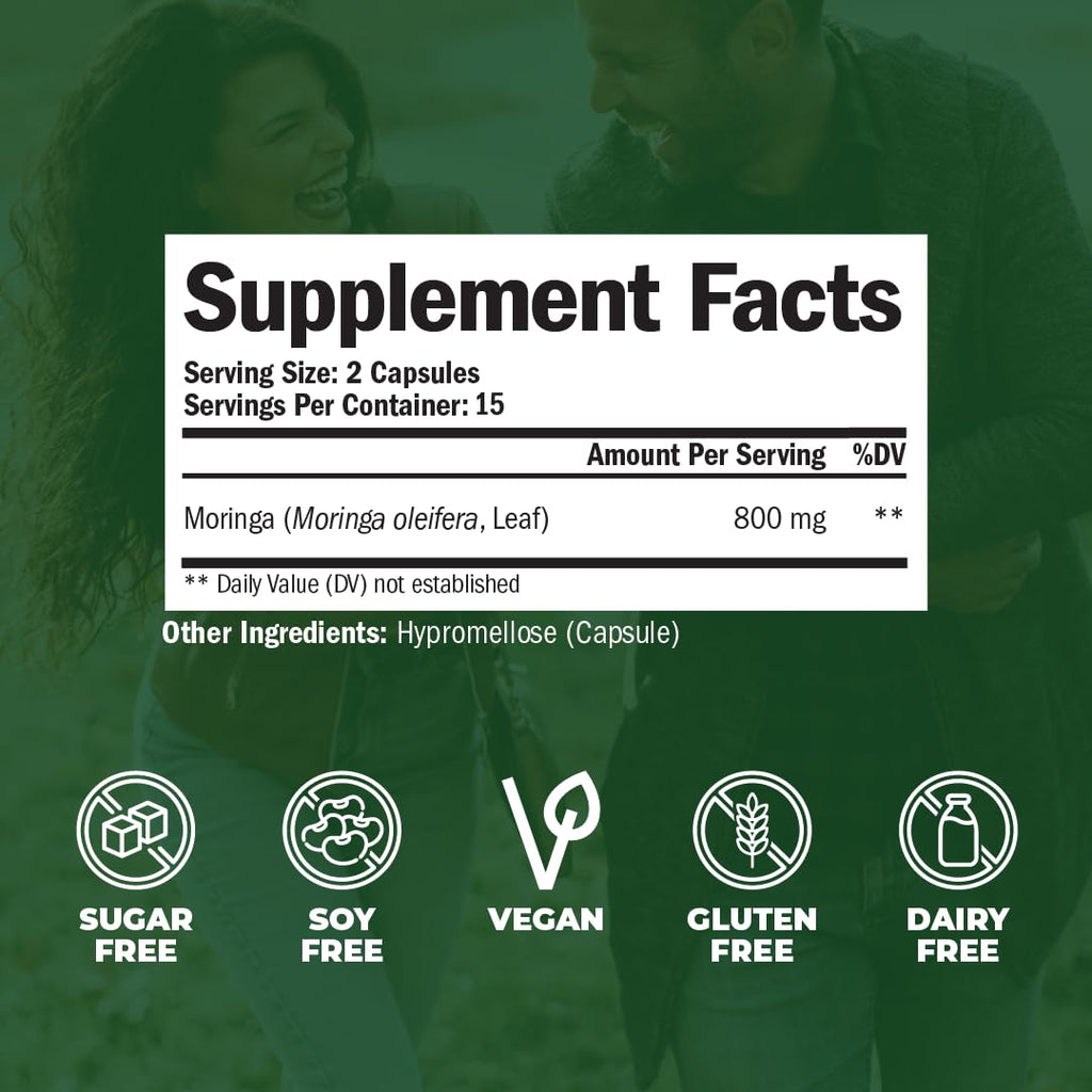 Moringa capsules for daily wellness boost