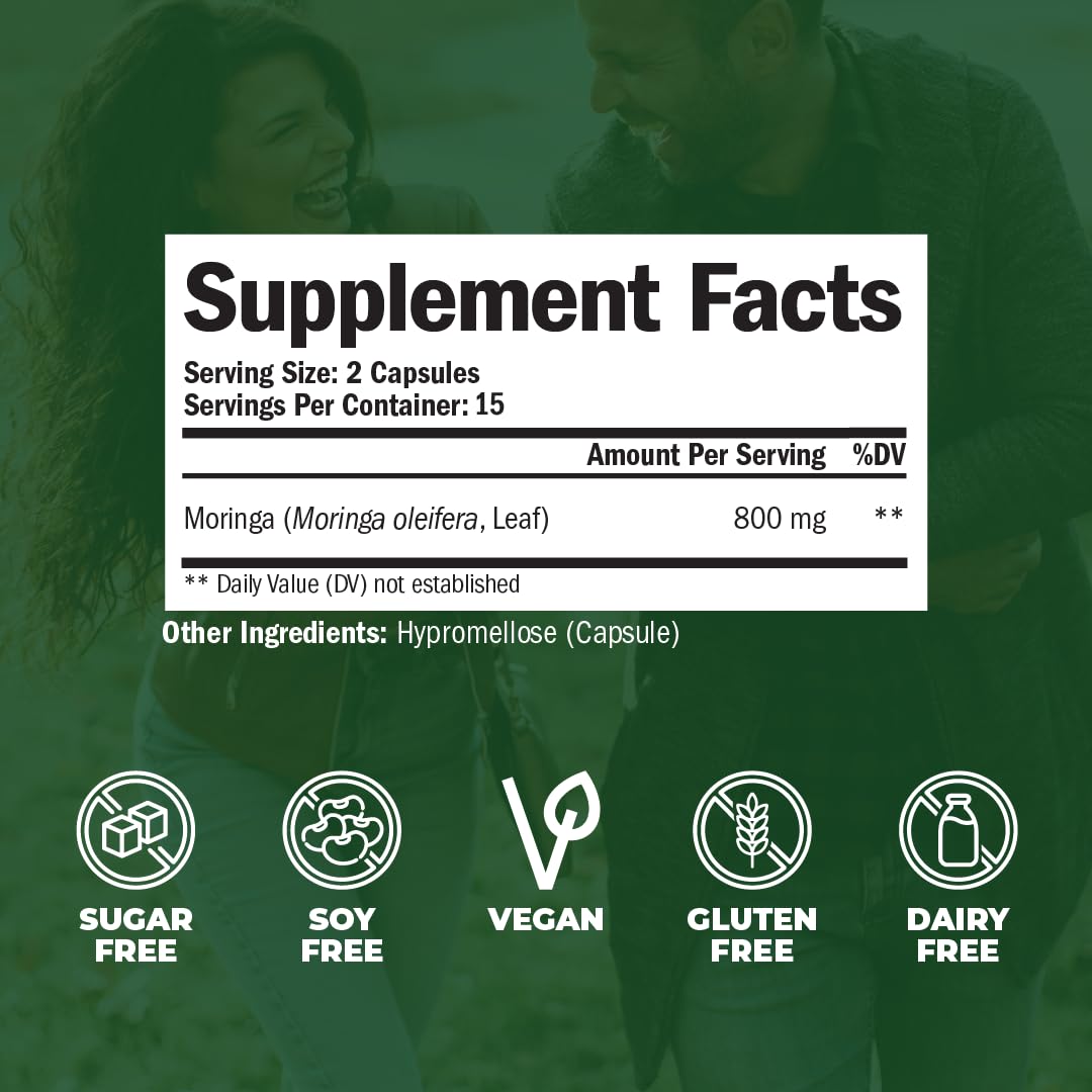 Moringa capsules for daily wellness boost